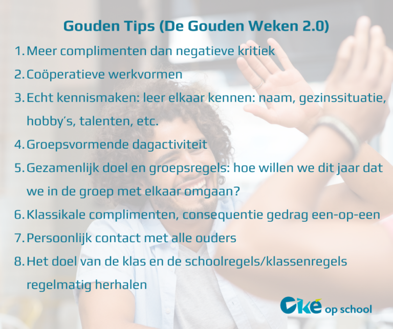 Oké Op School De Gouden Weken 8x Gouden Tips Oké Op School
