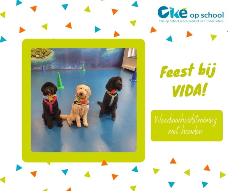 Oké op School | Feest bij VIDA! (Jarige hond Mika als co-trainer) - Oké op School